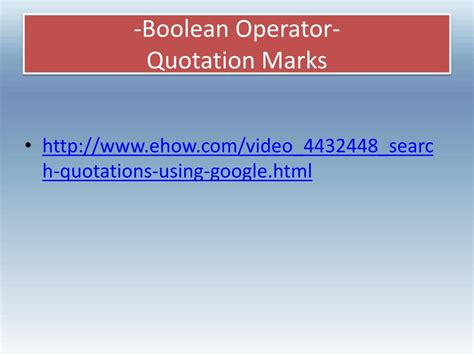 PPT Using Boolean Operators And Other Internet Search Tools PowerPoint Presentation ID