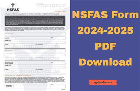 Nsfas Form 2024 2025 Pdf Download Za