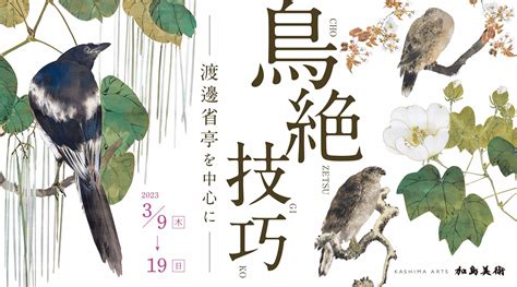 鳥絶技巧 渡邊省亭を中心に 加島美術