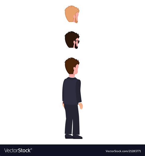 Character Building Elements Royalty Free Vector Image