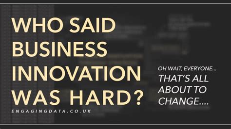 Data Innovation Datadriven Engaging Data Limited