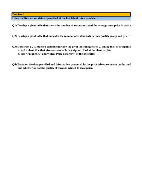 SOLUTION Excel Worksheet 1 Studypool