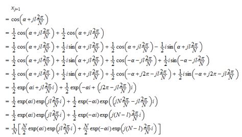 Discrete Fourier Transform Of Cosine And Sine Functions