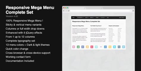 Responsive Mega Menu Complete Set Premium Scripts Plugins And Mobile