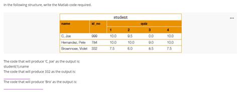Solved In The Following Structure Write The Matlab Code Chegg