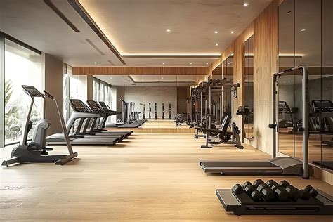 跑步机ai数字艺术 酒店现代简约风格健身房跑步机力量训练器材商业照片 Ai图片免费下载png格式4032像素编号71338434 千图网