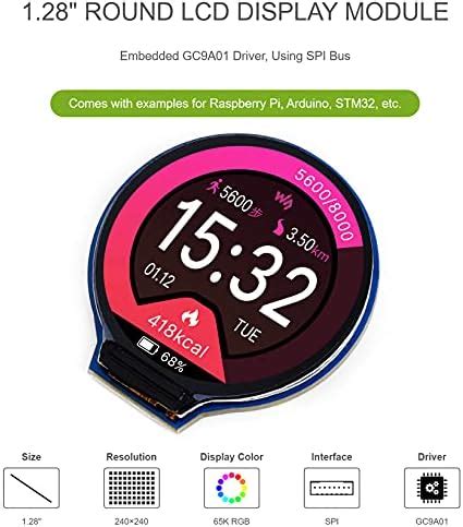 Waveshare 1 28 Inch Round LCD Display For Arduino Jetson Nano Raspberry Pi STM32 240240 IPS