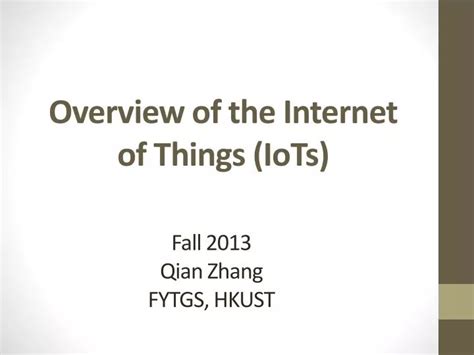 Ppt Overview Of The Internet Of Things Iots Powerpoint Presentation Id 4823903