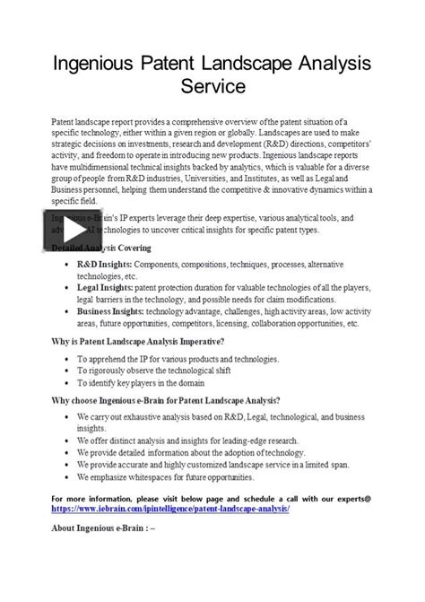 Ppt Patent Landscape Powerpoint Presentation Free To Download Id 995af7 Zjfmm