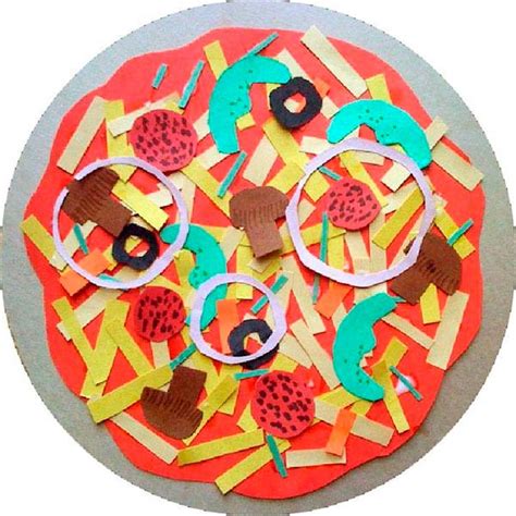 Схема пиццы из бумаги