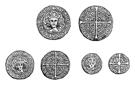 중세 그라우트 하프 그라우트 리처드 3세의 페니 영국 왕 빈티지 새겨진 그림 15세기에 대한 스톡 벡터 아트 및 기타 이미지 Istock