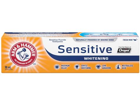 Sensitive Whitening Toothpaste 90 Ml Arm And Hammer Ingredients And Reviews