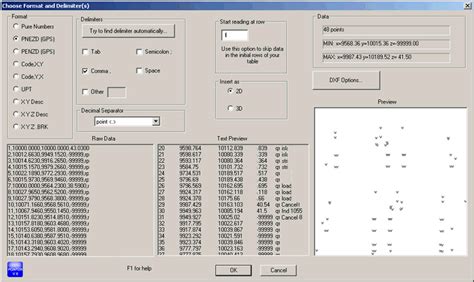How To Make A Dxf File From A Pts File Of Points
