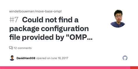 Could Not Find A Package Configuration File Provided By Ompl With Any Of The Following Names