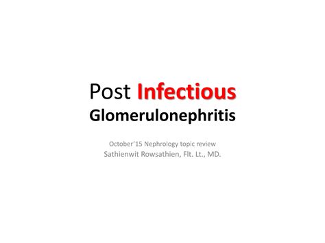 Post Infectious Glomerulonephritis Pign Pptx