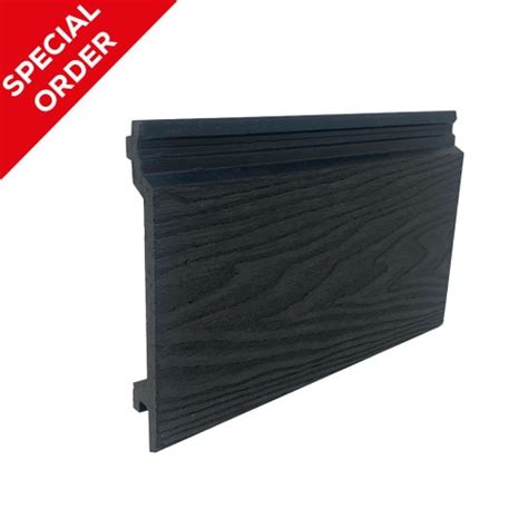 Composite Click Cladding 3600mm X 140mm X 21mm Black Charcoal
