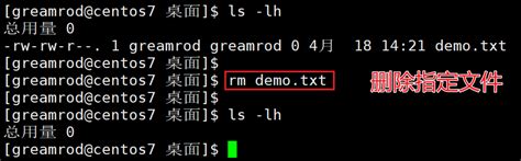 终端使用 rm 命令删除文件或目录 greamrod 博客园