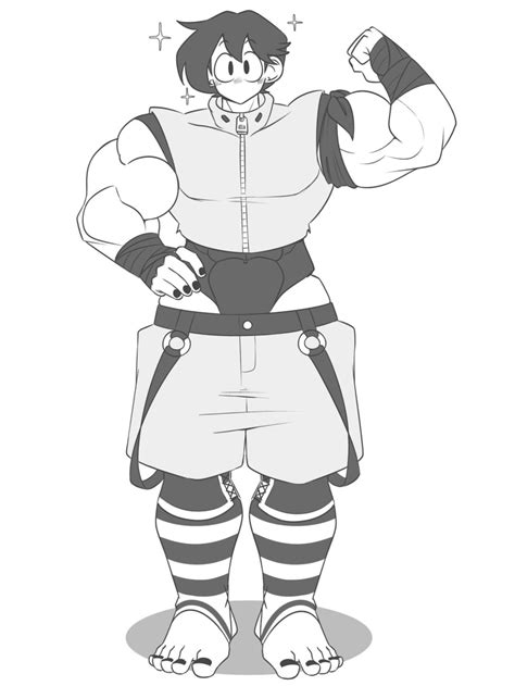 Rule 34 Abs Barefoot Black Hair Flexing Flexing Arm Flexing Bicep Male Only Marie Tag A Long