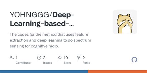 Github Yohngggdeep Learning Based Spectrum Sensing The Codes For The Method That Uses