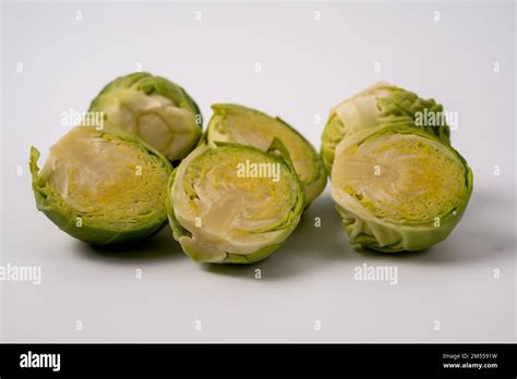 Traditional Christmas Lunch Vegetable Trimmed And Prepared Brussels