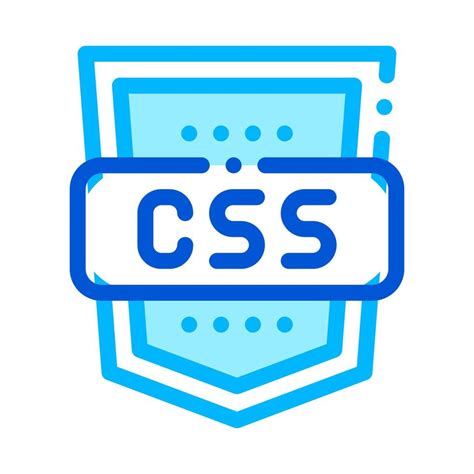 Coding Language Css System Vector Thin Line Icon 17605556 Vector Art At