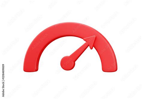 Arrow Point Scale Speed High Status Red Speedometer Icon Performance Pointer Rating Risk Credit