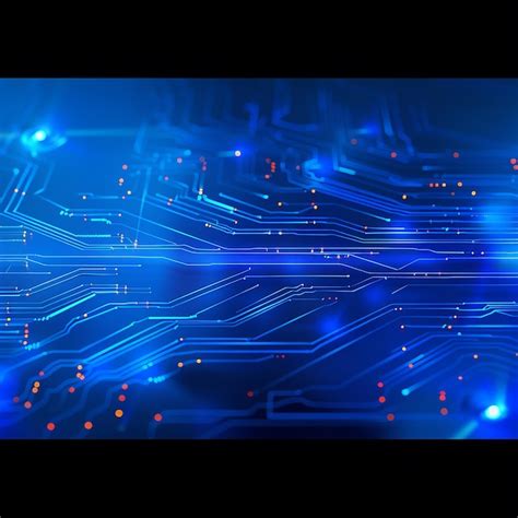 Premium Photo Blue Tech Background