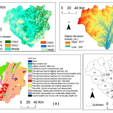 Spatial Input Data Used For The Model Download Scientific Diagram