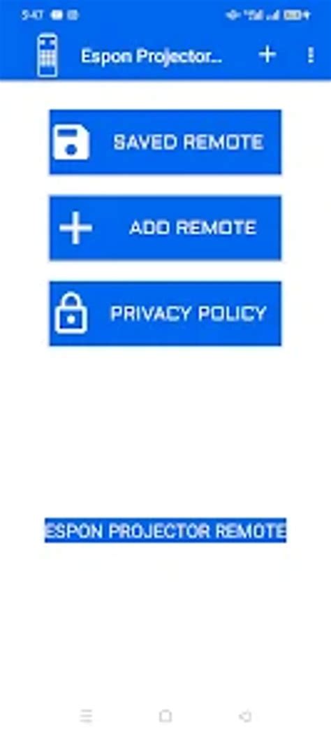 Espon Projector Remote For Android Download