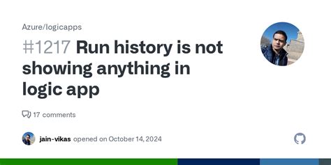 Run History Is Not Showing Anything In Logic App · Issue 1217 · Azure