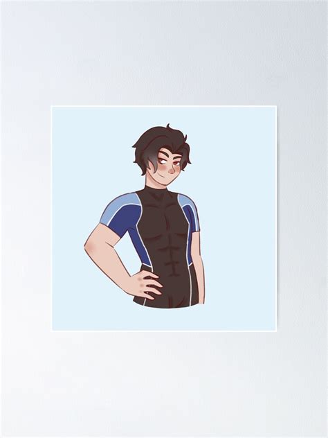 Obey Me Lucifer Swimsuit Poster By Artsy Ham Redbubble