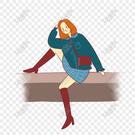 손으로 그린 만화 벡터 미니멀 38 소녀의 날 귀여운 짧은 머리 소녀 Png 일러스트 무료 다운로드 Lovepik