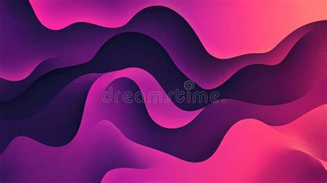 A Rich Background With Fluid Gradient Wavy Shapes Transitioning From Dark Purple To Vibrant Pink
