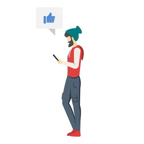 스마트폰 세미 플랫 Rgb 컬러 벡터 일러스트와 함께 남자 배경 단순한 논평 Png 일러스트 및 벡터 에 대한 무료 다운로드 Pngtree