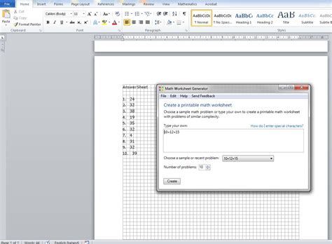 Creating A Spreadsheet In Word Db Excel Com