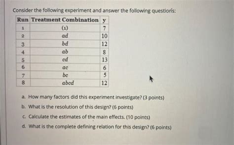 solved 1 ch consider the following experiment and answer the