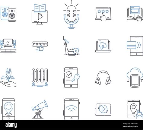 Personalized Agents Line Icons Collection Customized Tailored Unique Personalized Adaptive