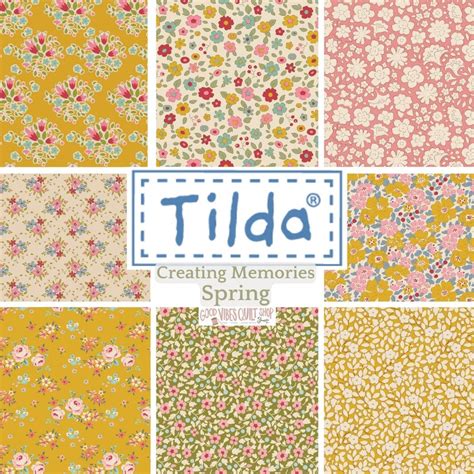 Creating Memories Spring Collection By Tilda Fabrics 16 Fq Skus Bund