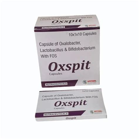 Oxalobacter Lactobacillus Bifidobacterium Fos Oxspit Capsule At ₹ 180