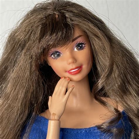 Vintage Brunette Barbie Doll 90s Barbie Brunette Barbie 90s Brown Eyes