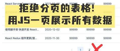 javascript [js真好玩] 遇到表格，手动翻页太麻烦？我教你写脚本，一页展示所有数据 个人文章 segmentfault 思否