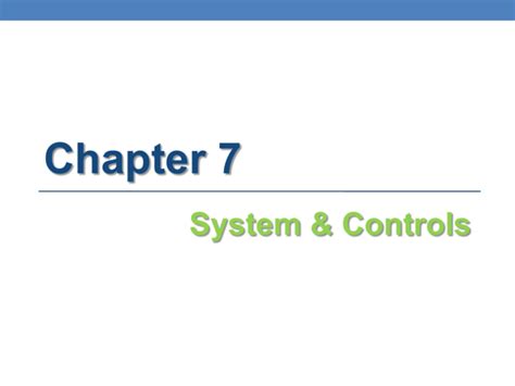 Internal Control Systems Auditing A Presentation