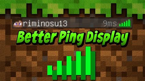 Better Ping Display Mod For Minecraft