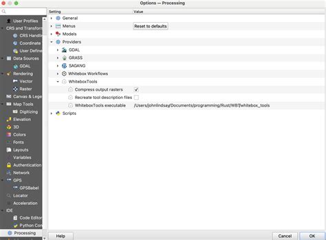 Whitebox Tools Disappeared In Qgis Geographic Information Systems