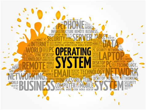 Operating System Word Cloud Stock Illustration Illustration Of Component Information 199449316