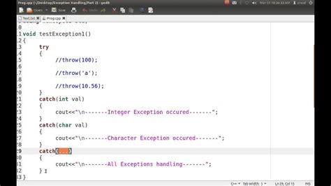 C Exception Handling Part 2 Youtube