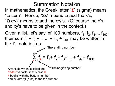 51 Sequences And Summation Notation Pptx Science