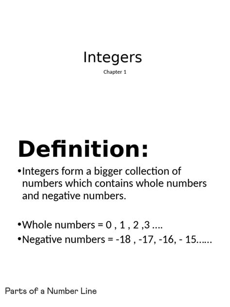 Chapter 1 Integers Pdf
