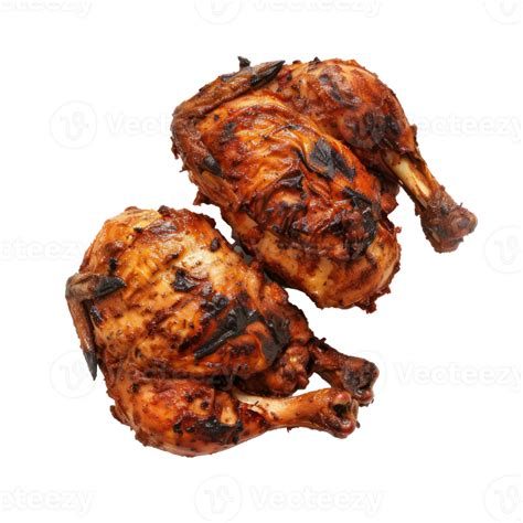 Two Chicken Legs On A White Background 53573396 Png
