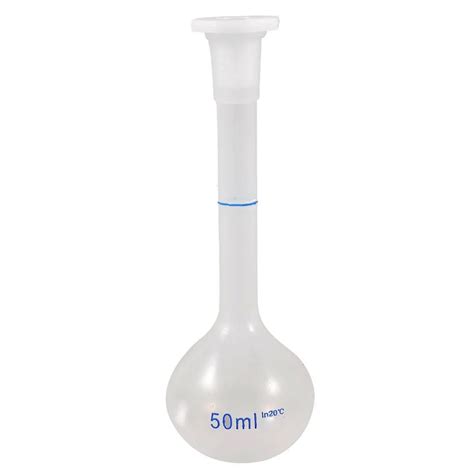 50ml Chemistry Lab Clear White Plastic Measuring Flasks In Flask From